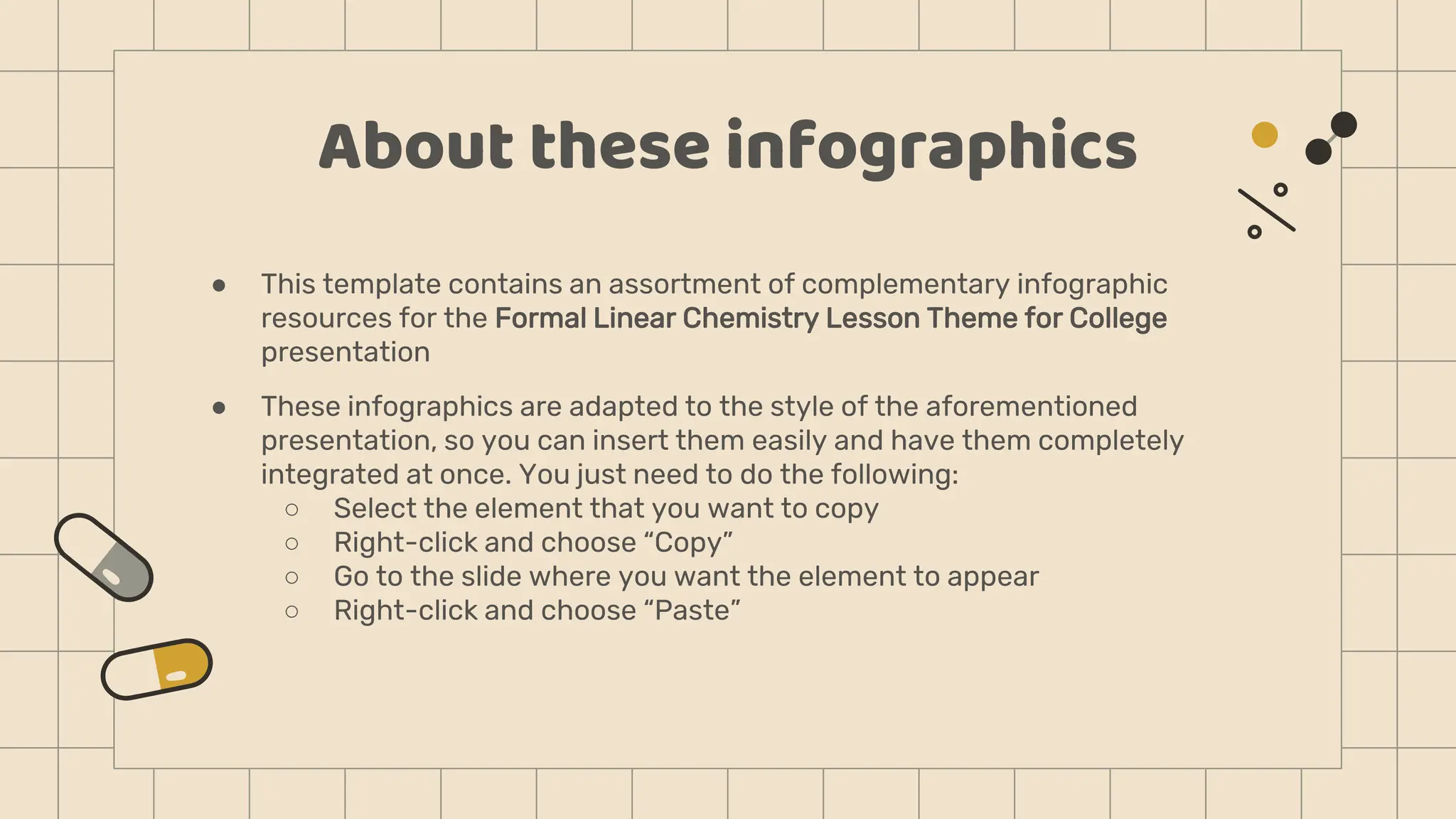 Formal Linear Chemistry Lesson Theme for College Infographics by ...