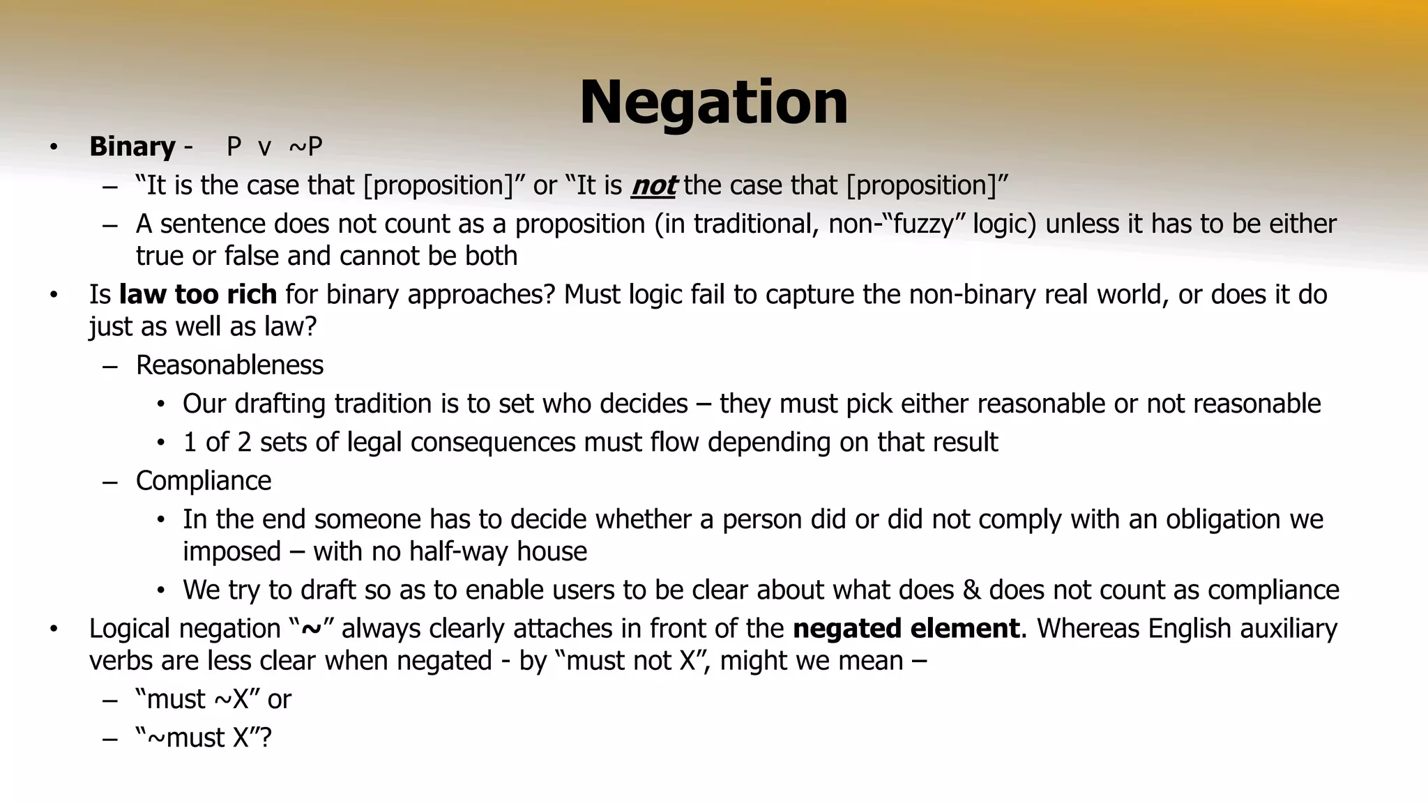 Formal logic for legislative drafters - Waddington 2019 | PPT