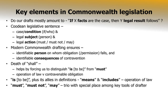 Formal logic for legislative drafters - Waddington 2019 | PPTX