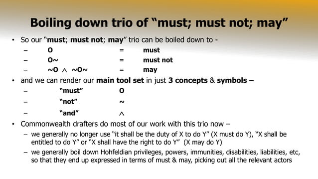 Formal logic for legislative drafters - Waddington 2019 | PPT