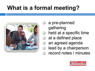 Formal meeting | PPTX