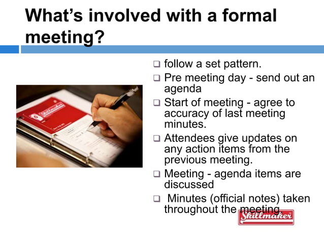 Formal meeting | PPTX