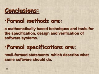 Formal Methods | PPS