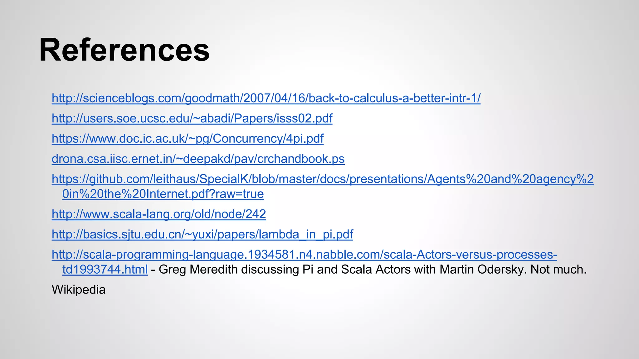 Formal methods 5 - Pi calculus | PPT