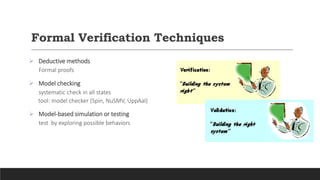 Model Checking in Formal Methods | PPTX