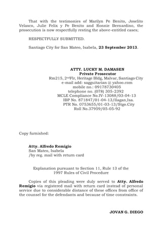 Formal offer soliven | DOCX