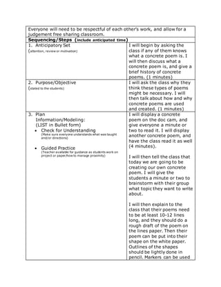 Formal Poetry Lesson Plan | PDF