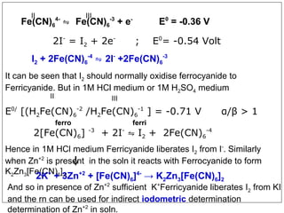 Formal potential analytical technique, P K MANI | PPT
