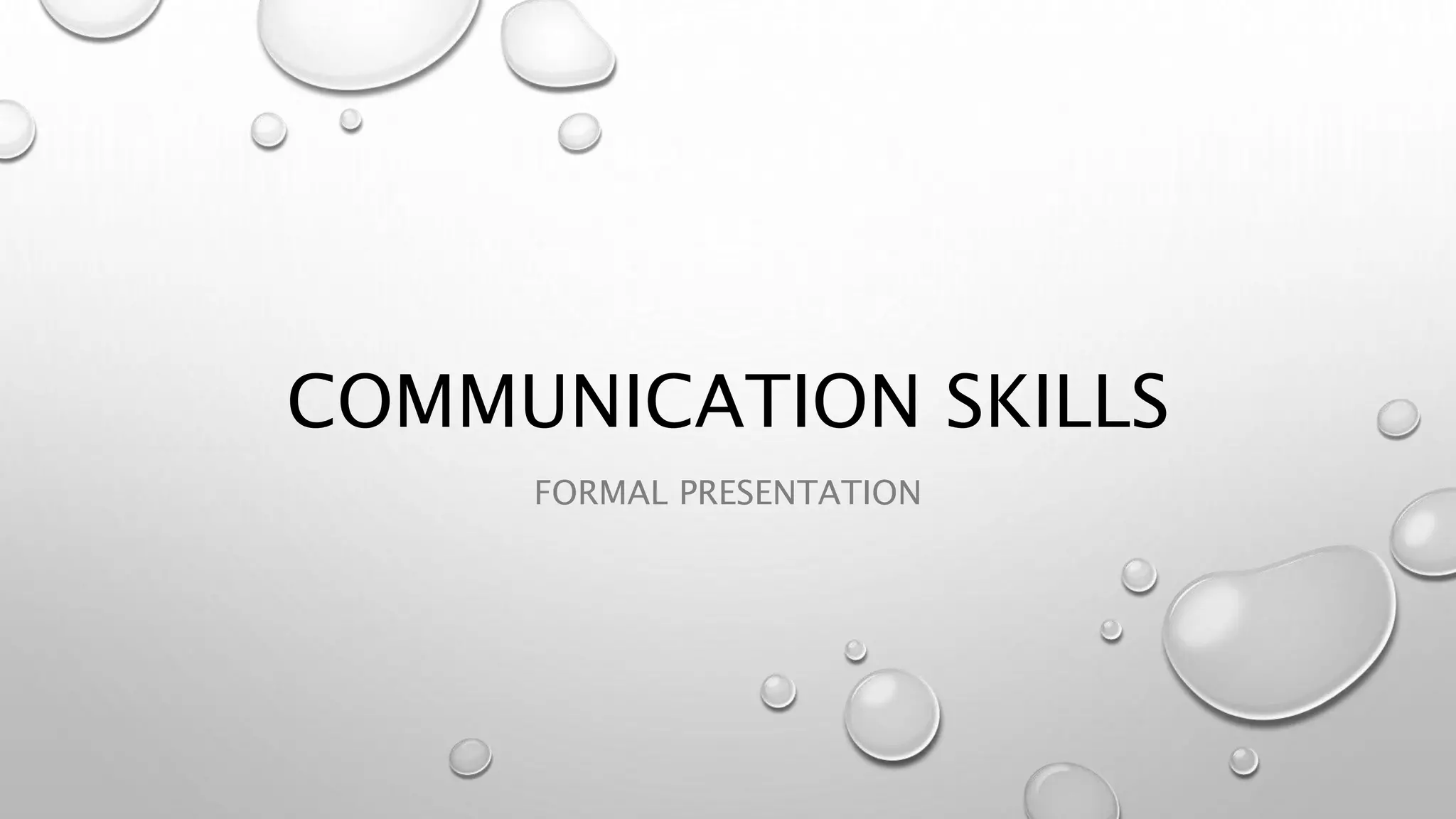 Formal presentation | PPTX