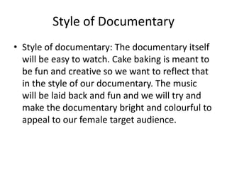 Formal proposal for documentary | PPTX