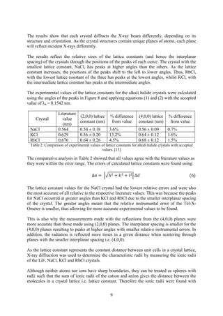 Crystal Structures and X-Ray Diffraction - Sultan LeMarc | PDF