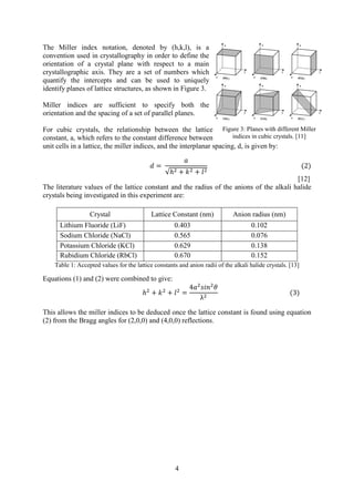 Crystal Structures and X-Ray Diffraction - Sultan LeMarc | PDF