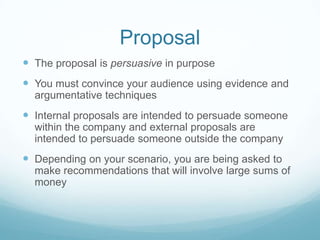 Formal reports and proposals | PPTX