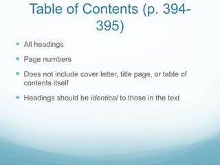 Formal reports and proposals | PPTX