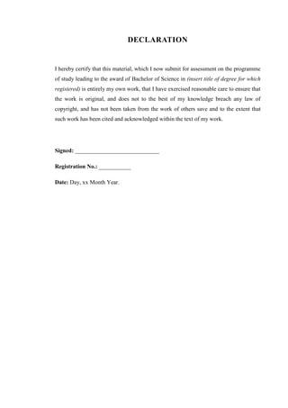 Formal report template2 | PDF