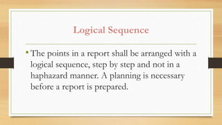 Formal report writing and its charactristics, long and short report.pptx