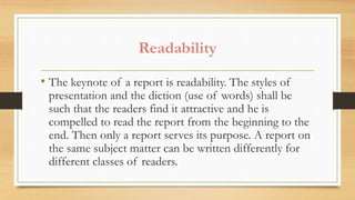 Formal report writing and its charactristics, long and short report.pptx