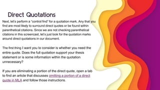 Formal research papers: checking your rough draft | PPTX