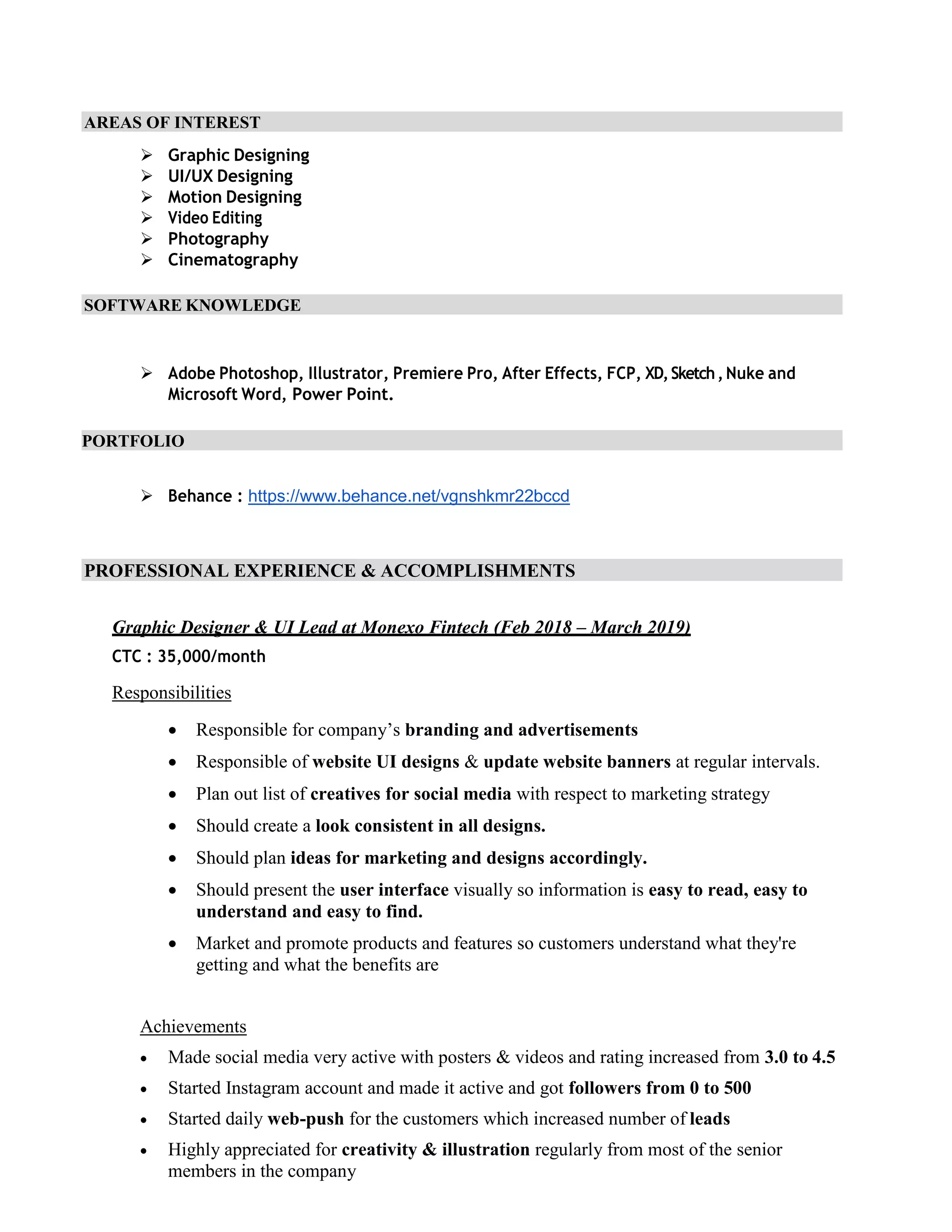 Formal resume vignesh | PDF