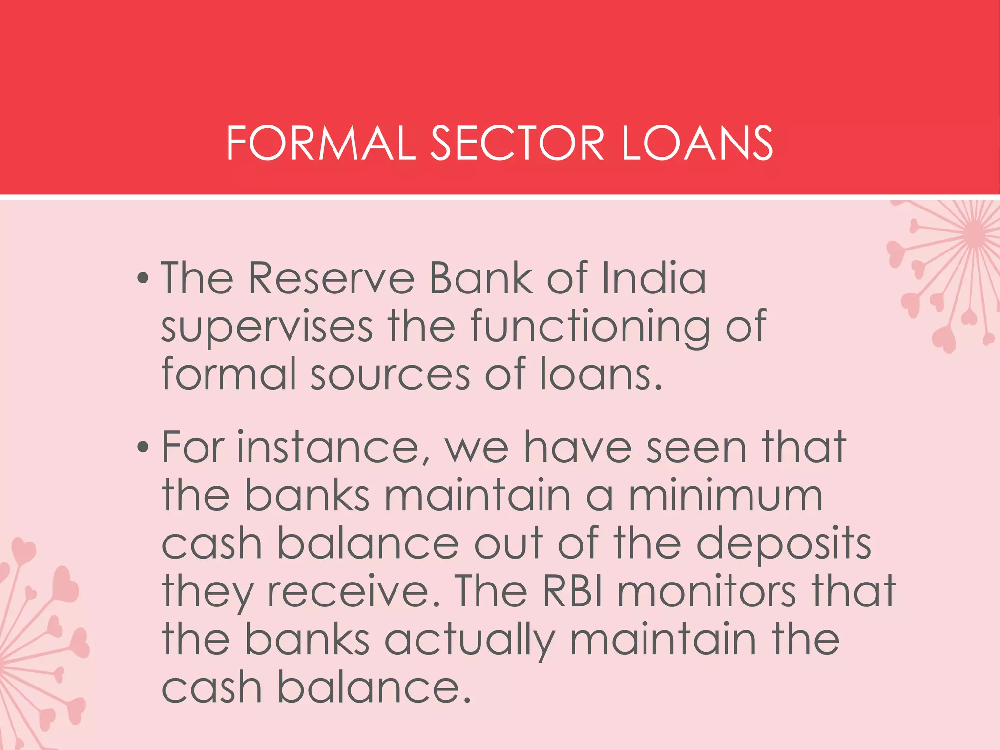 Formal sector credit in india | PPTX