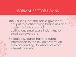 Formal sector credit in india | PPT