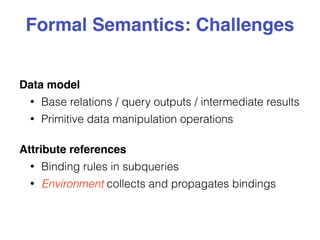 Formal Semantics of SQL and Cypher | PDF | Databases | Computer Software and Applications