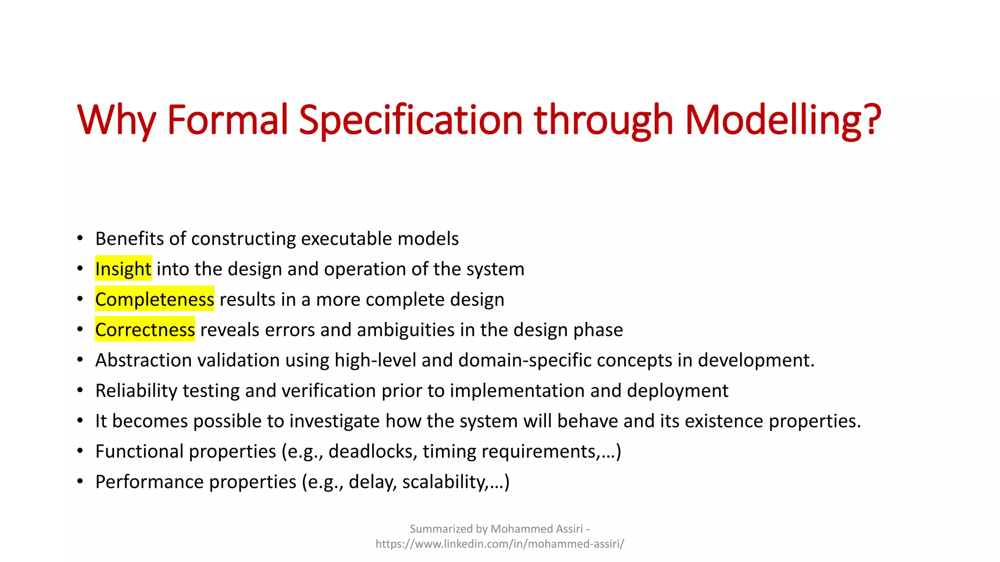 Formal Specification through Modeling | PPT