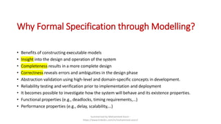 Formal Specification through Modeling | PPT