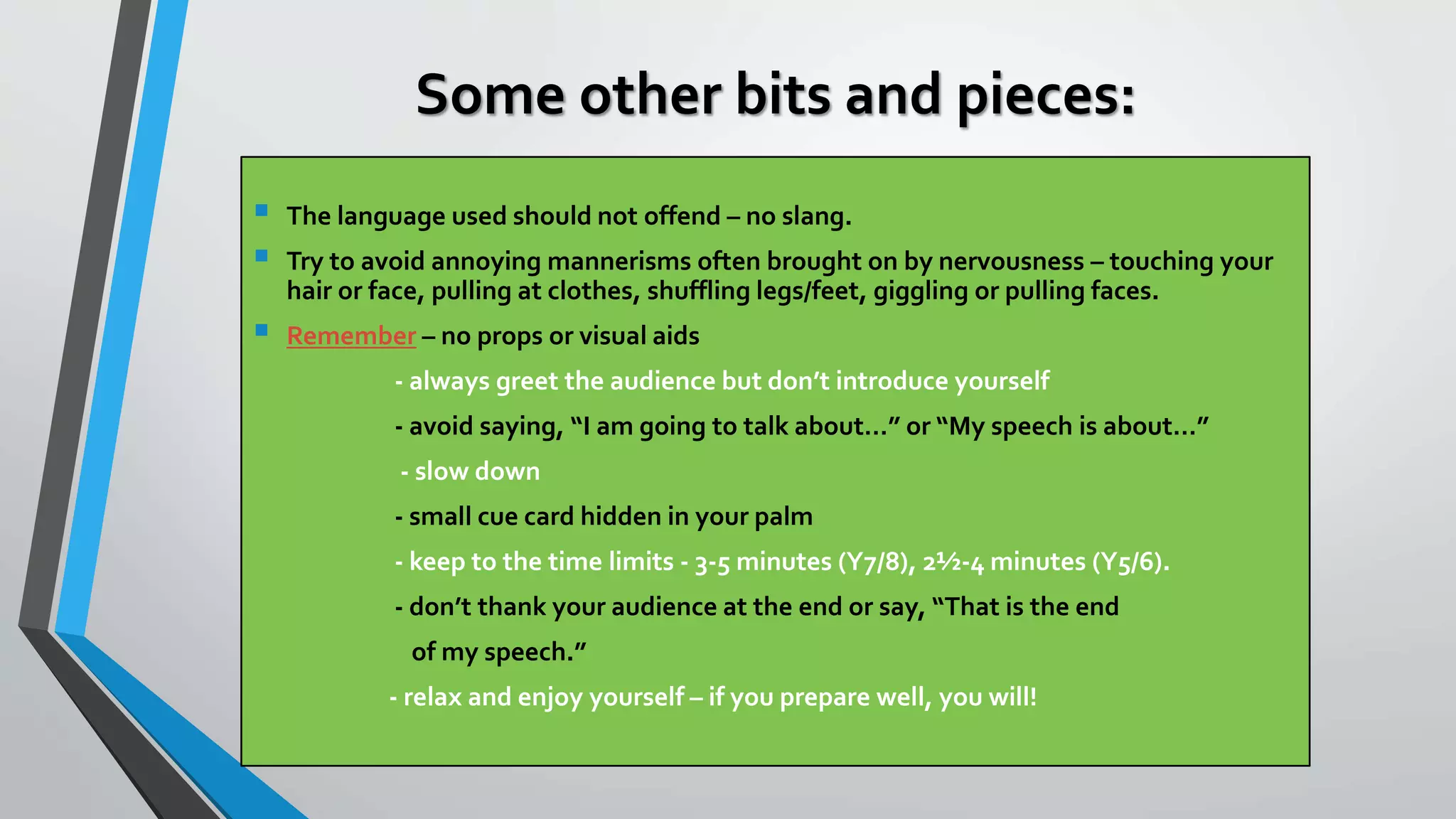 Formal speech final copy | PPTX