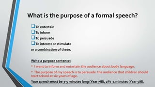Formal speech final copy | PPTX