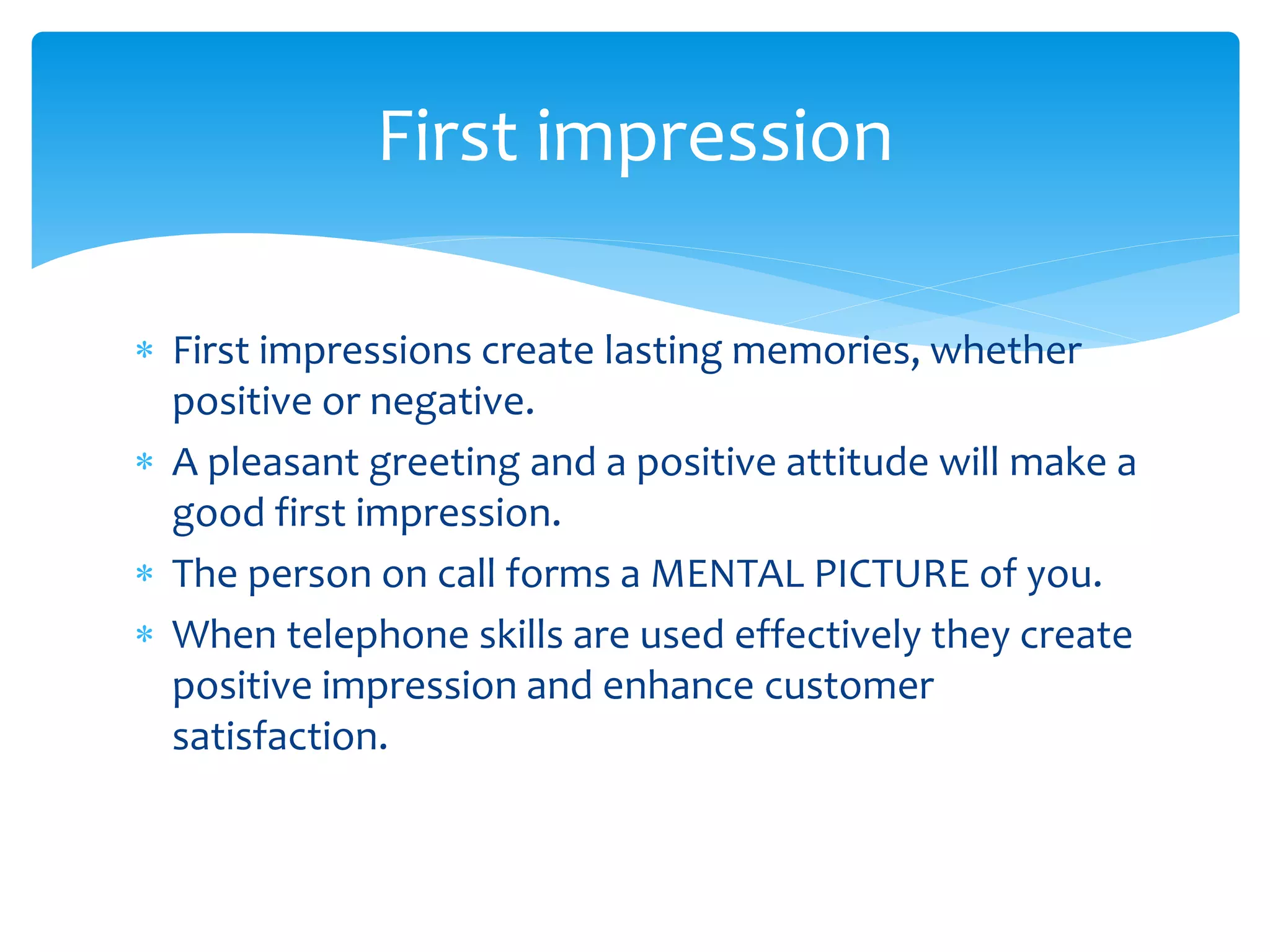 Formal telephone skills | PPTX