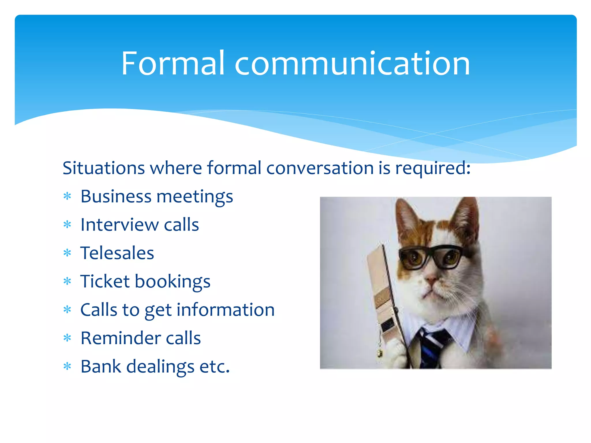 Formal telephone skills | PPTX