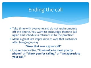 Formal telephone skills | PPTX