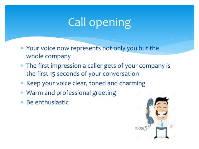 Formal telephone skills | PPTX