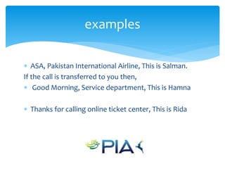 Formal telephone skills | PPTX