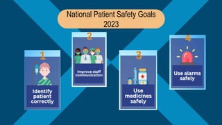 Patient Safety and International Patient Safety Goal | PPTX | First Aid | Injuries