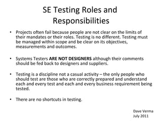 A Testing Overview | PPT