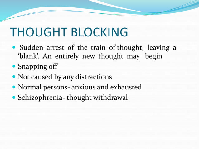 Formal thought disorders | PPTX | Mental Health | Diseases and Conditions