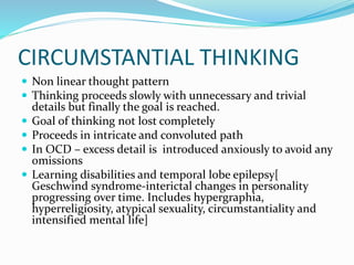 Formal thought disorders | PPT