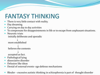 Formal thought disorders | PPTX