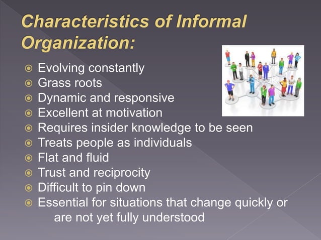 Formal vs informal organization | PPT