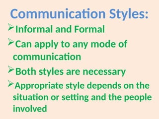 formal vs informal communication.pptx ppt | PPTX