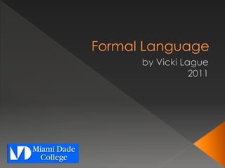 Formal Language | PPTX