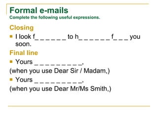 Formal Writing 1 | PPT