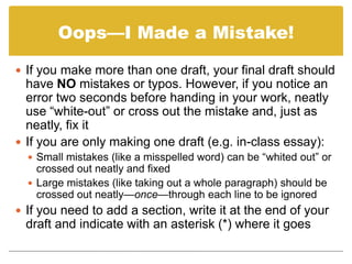 Formal Writing Tips | PPTX