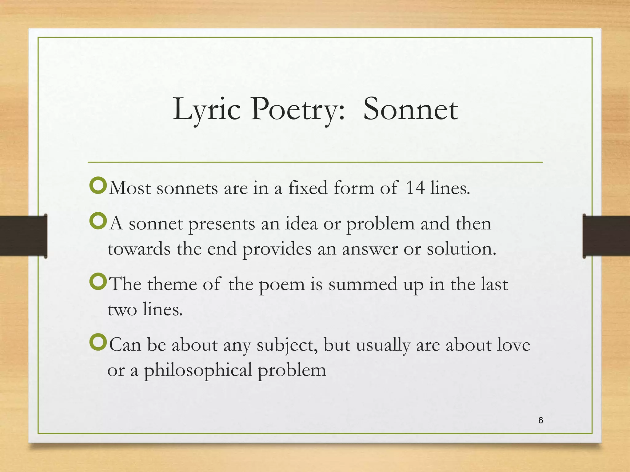 Form and Structure in Poetry | PPT