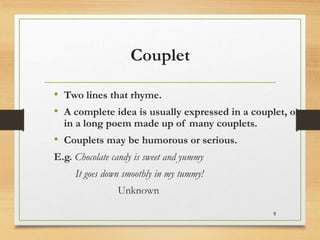 Form and Structure in Poetry | PPT