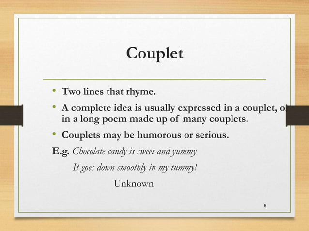 Form and Structure in Poetry | PPT