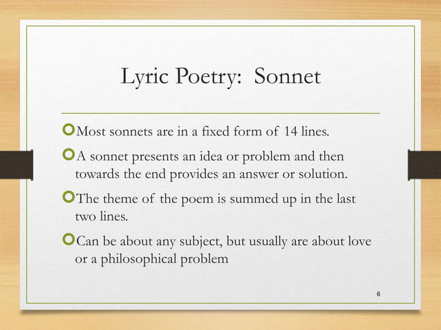 Form and Structure in Poetry | PPT