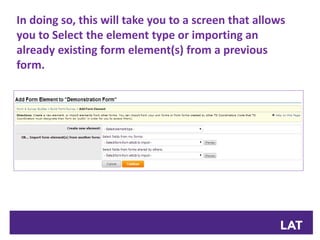 Form and survey builder training | PPT